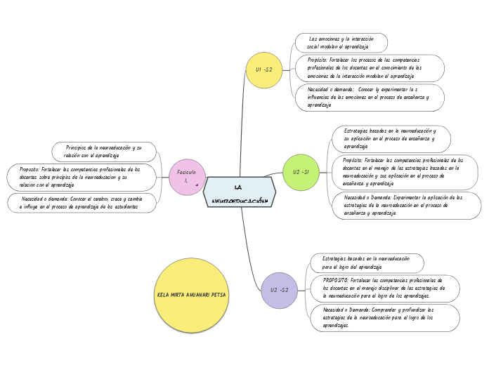 la neuroeducación - Mapa Mental - Amostra
